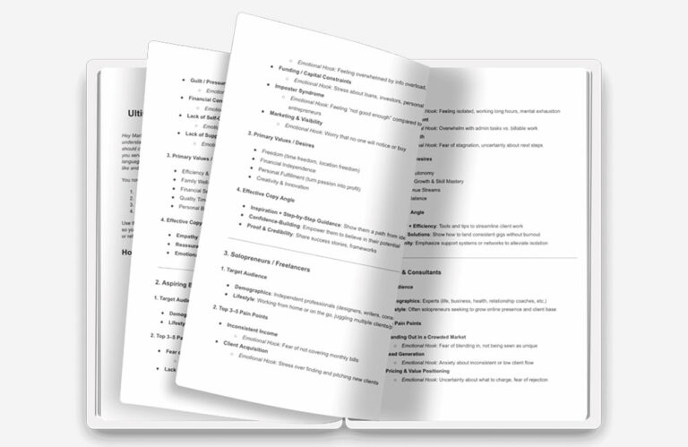 Ultimate Niche & Target Audience Cheat Sheet - MARIA WENDT